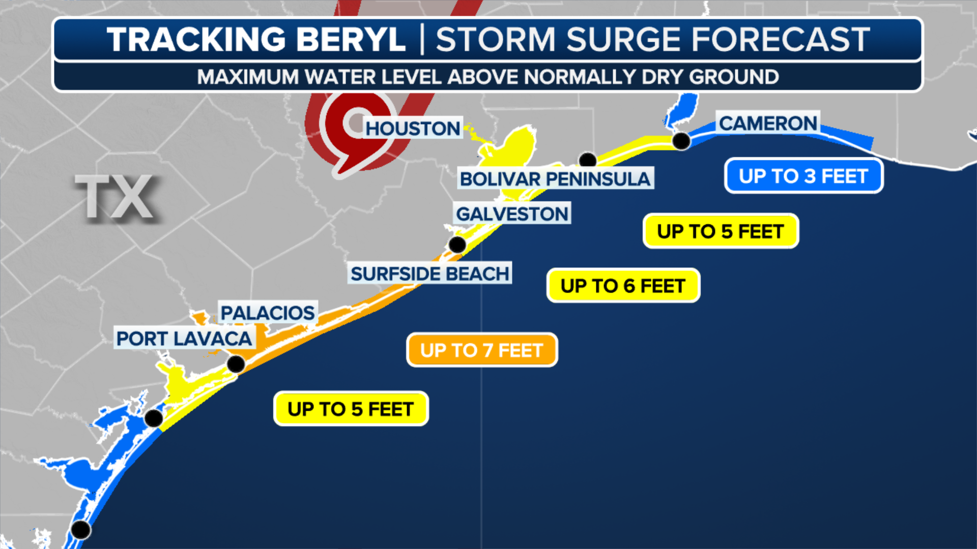 Tropical Storm Warnings, Hurricane Watches issued for Texas ahead of Beryl | Fox Weather